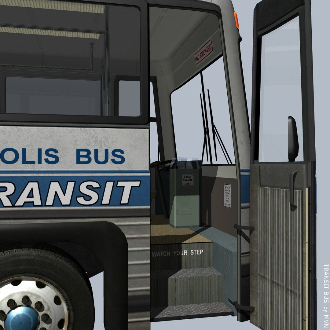 transit bus 3d model