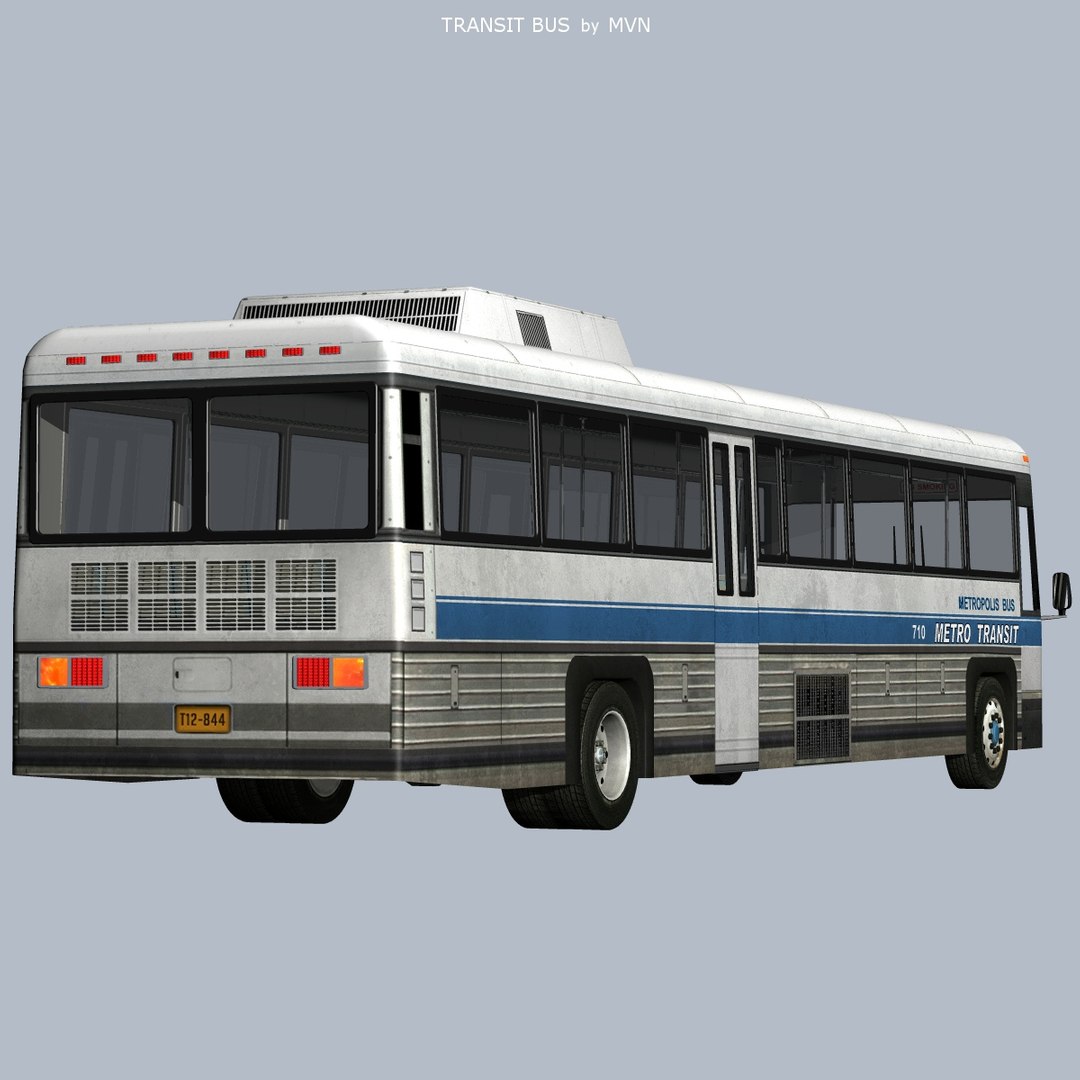 transit bus 3d model