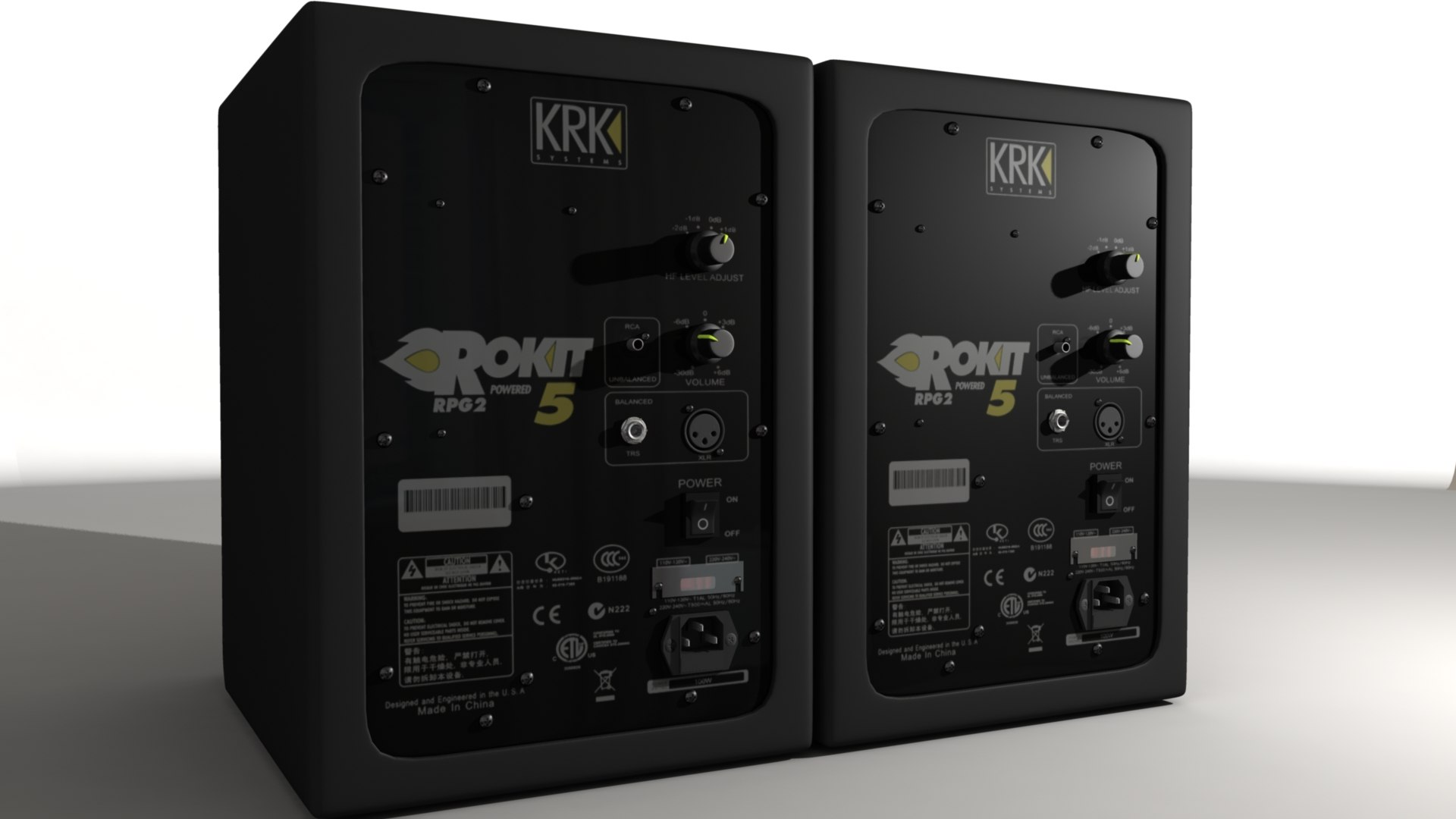 Krk Rokit 5 Monitors 3D Model - TurboSquid 1185865