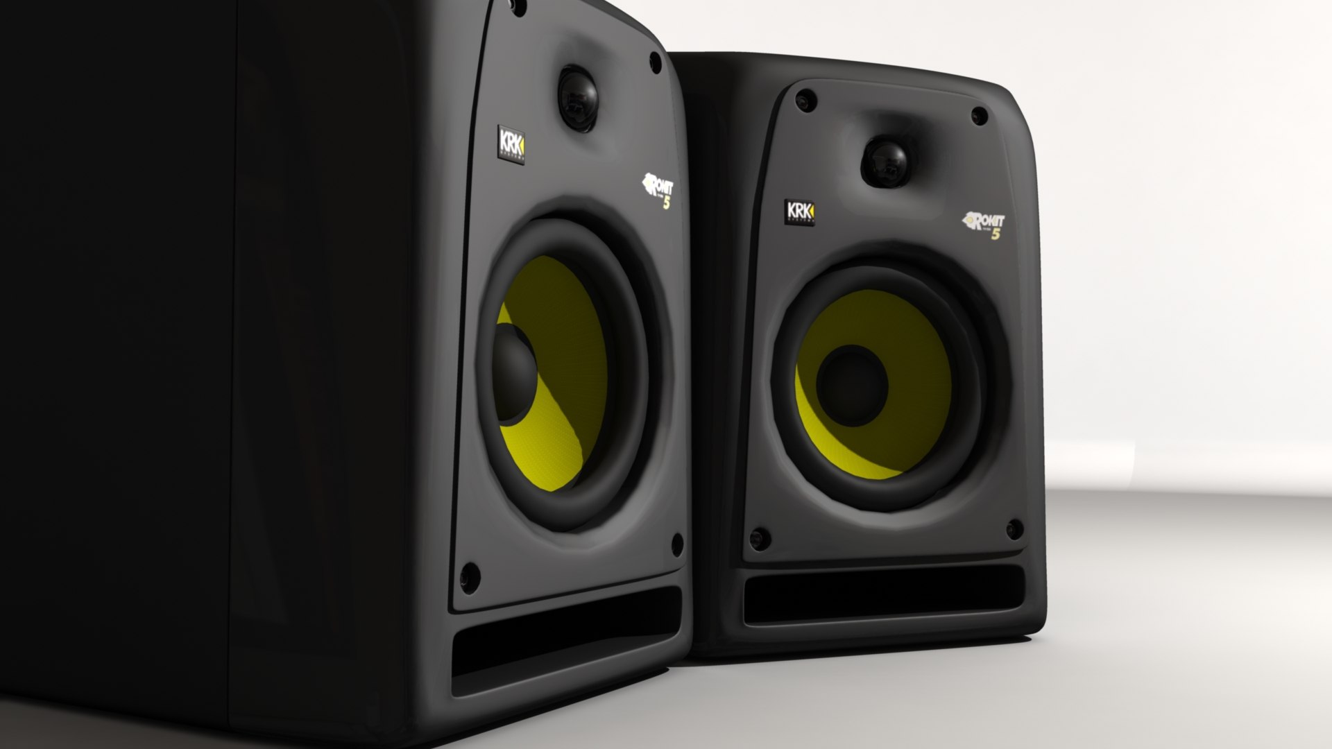 Krk Rokit 5 Monitors 3D Model - TurboSquid 1185865