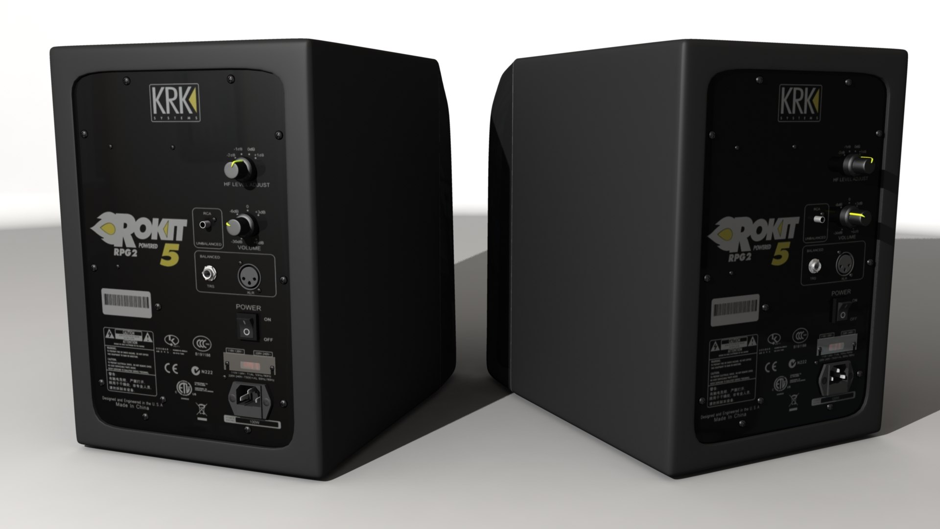 Krk Rokit 5 Monitors 3D Model - TurboSquid 1185865