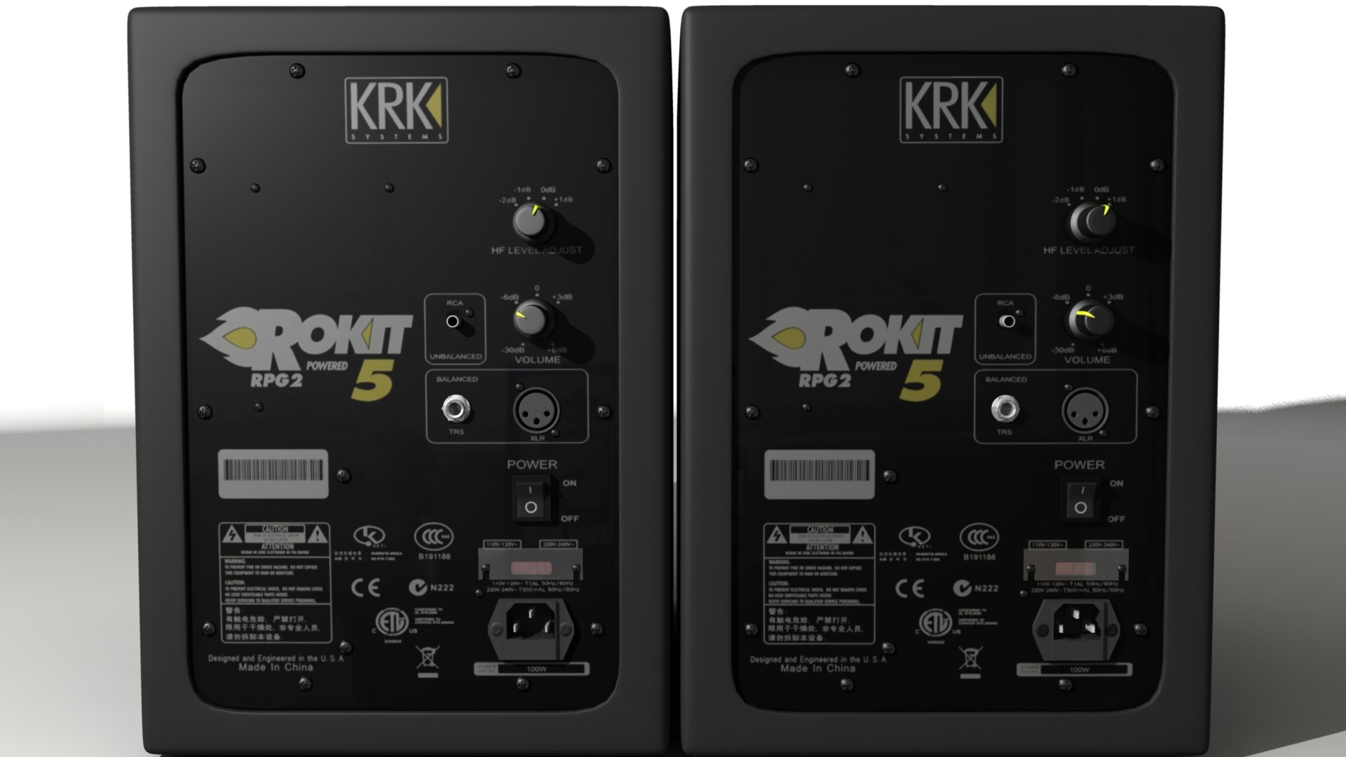 Krk Rokit 5 Monitors 3D Model - TurboSquid 1185865