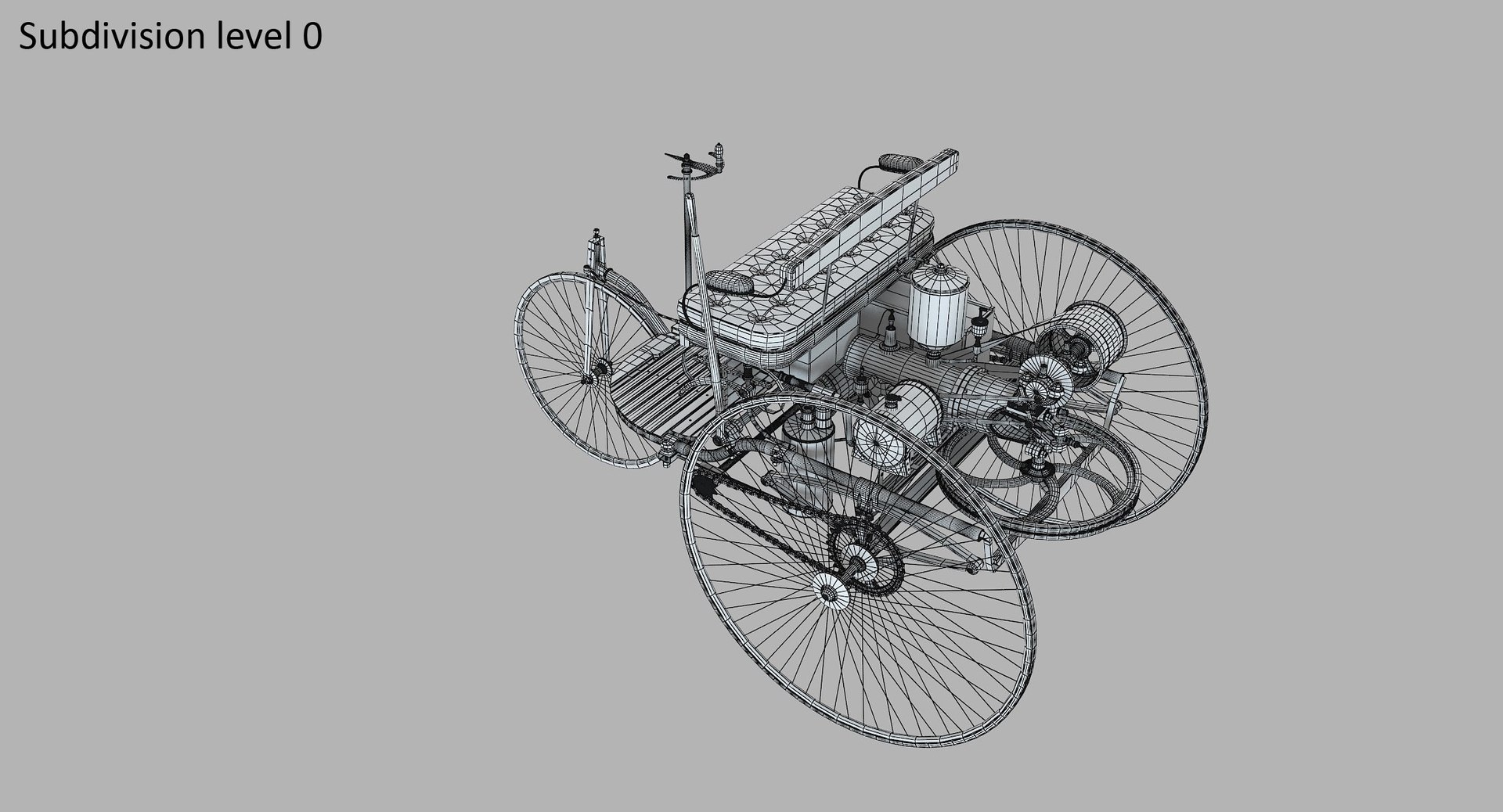 3d Model Benz Patent Motor Car