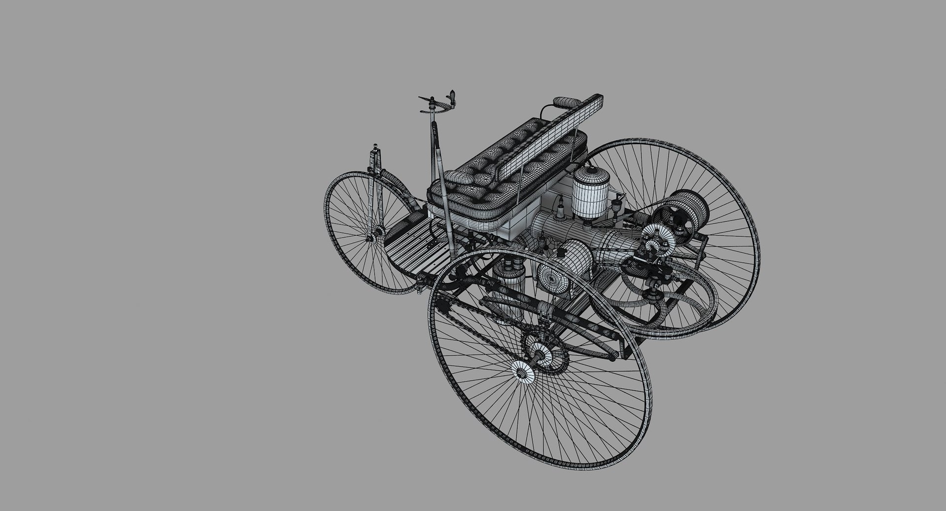 3d Model Benz Patent Motor Car