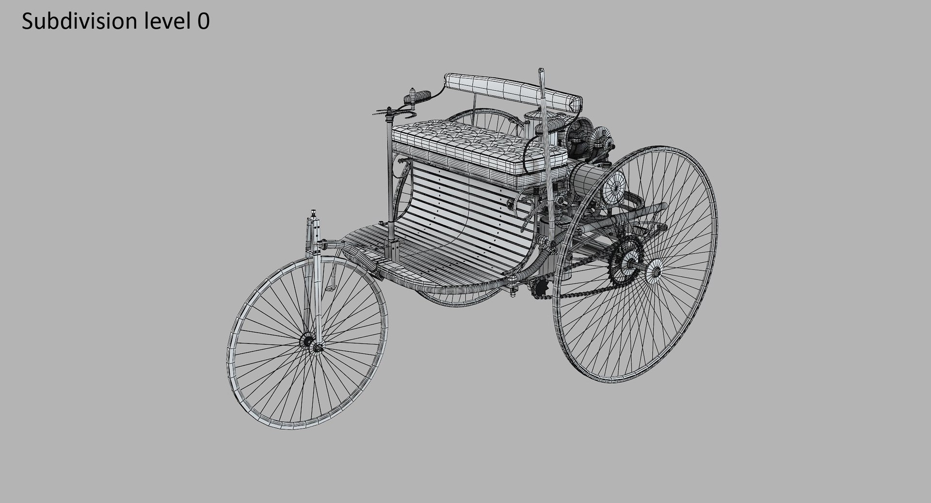 3d Model Benz Patent Motor Car