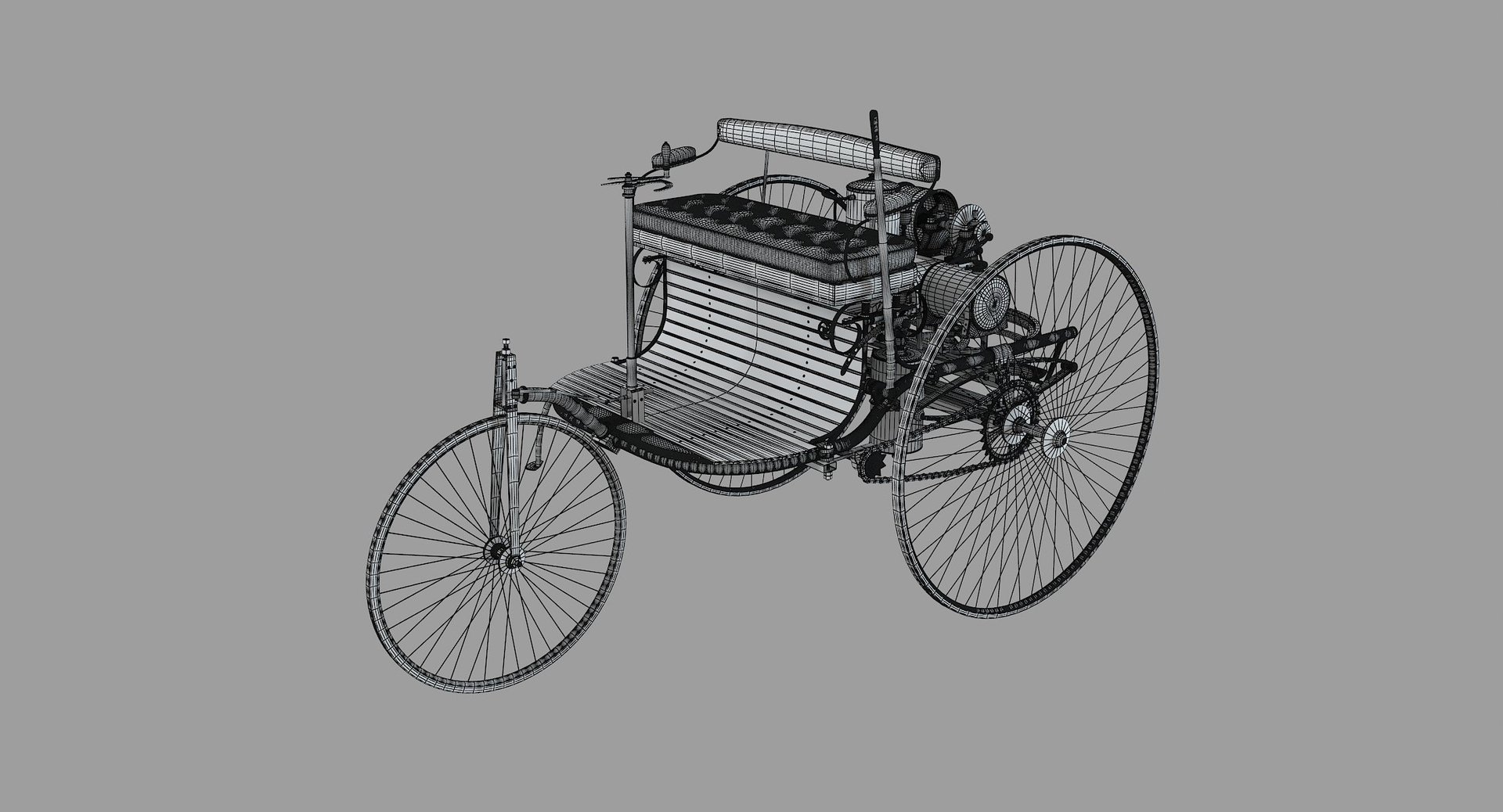 3d model benz patent motor car