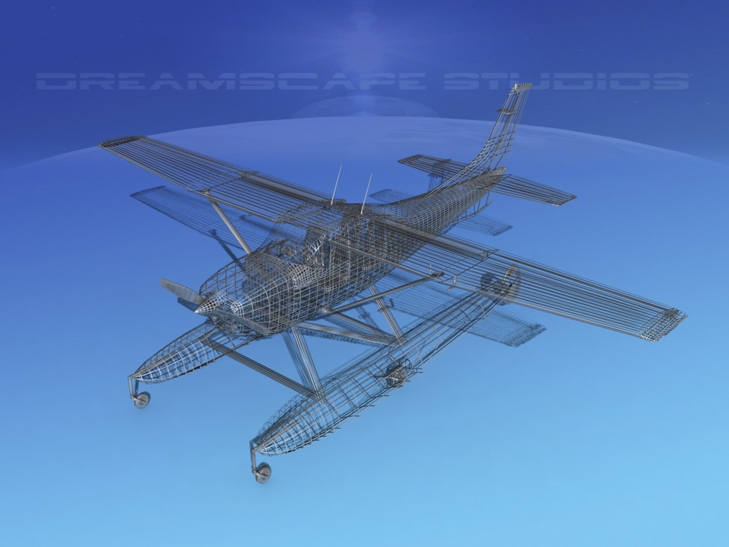 Propeller Cessna 182 Skylane 3d Max