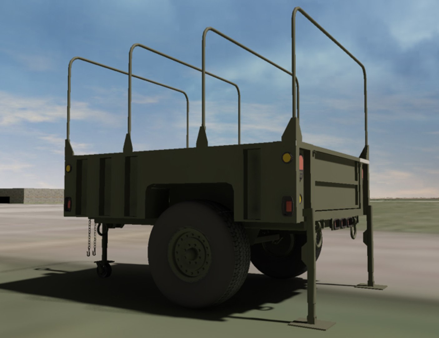 3d Model Of 2 Silver Eagle M1101