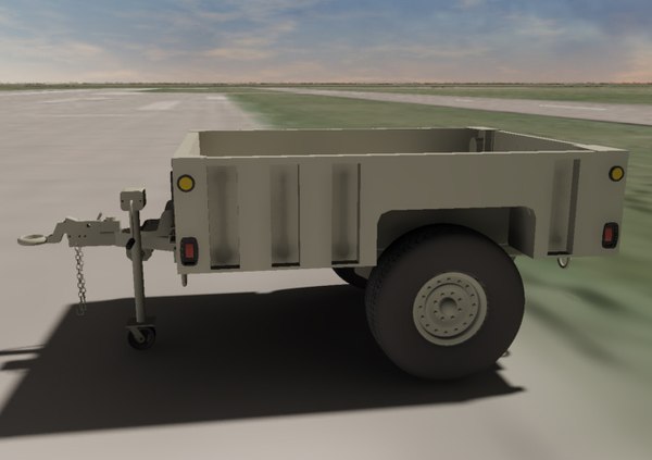 3d model of 2 silver eagle m1101