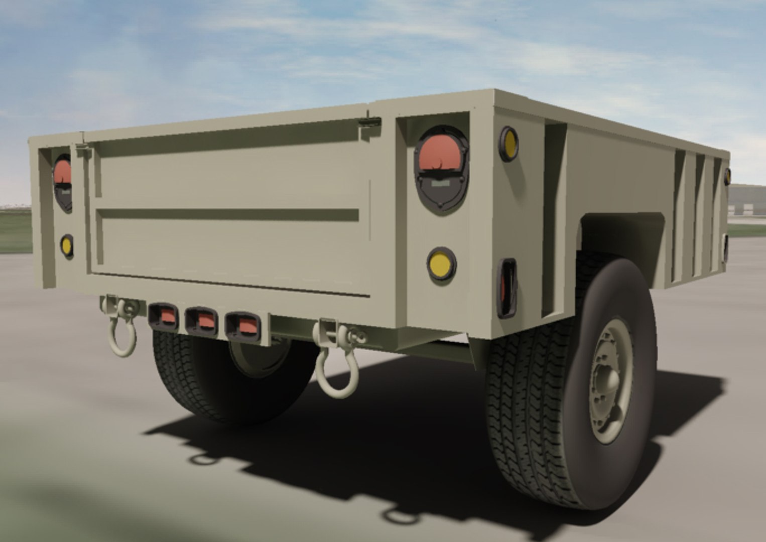 3d Model Of 2 Silver Eagle M1101