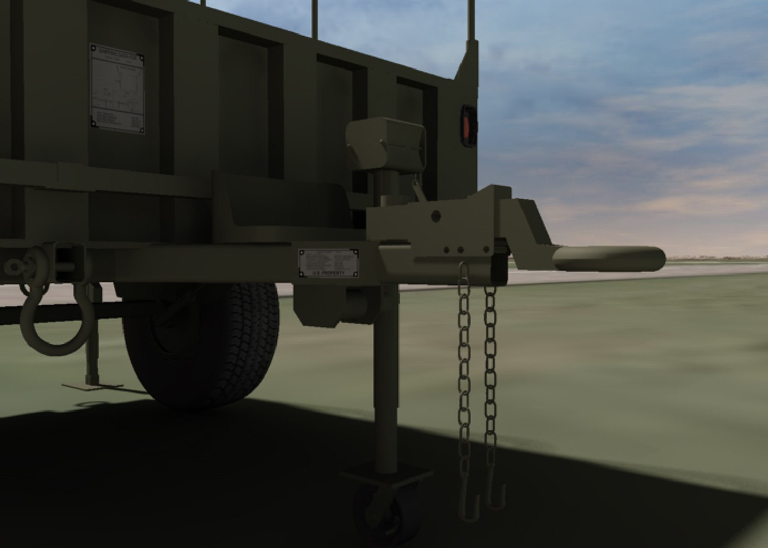 3d Model Of 2 Silver Eagle M1101