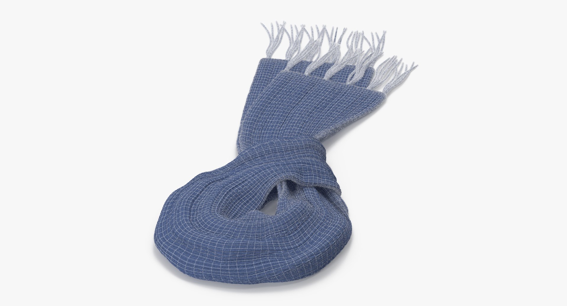 3d Model Scarf 03 Poses