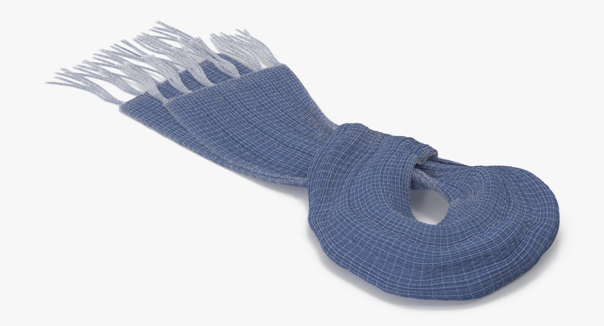 3d Model Scarf 03 Poses