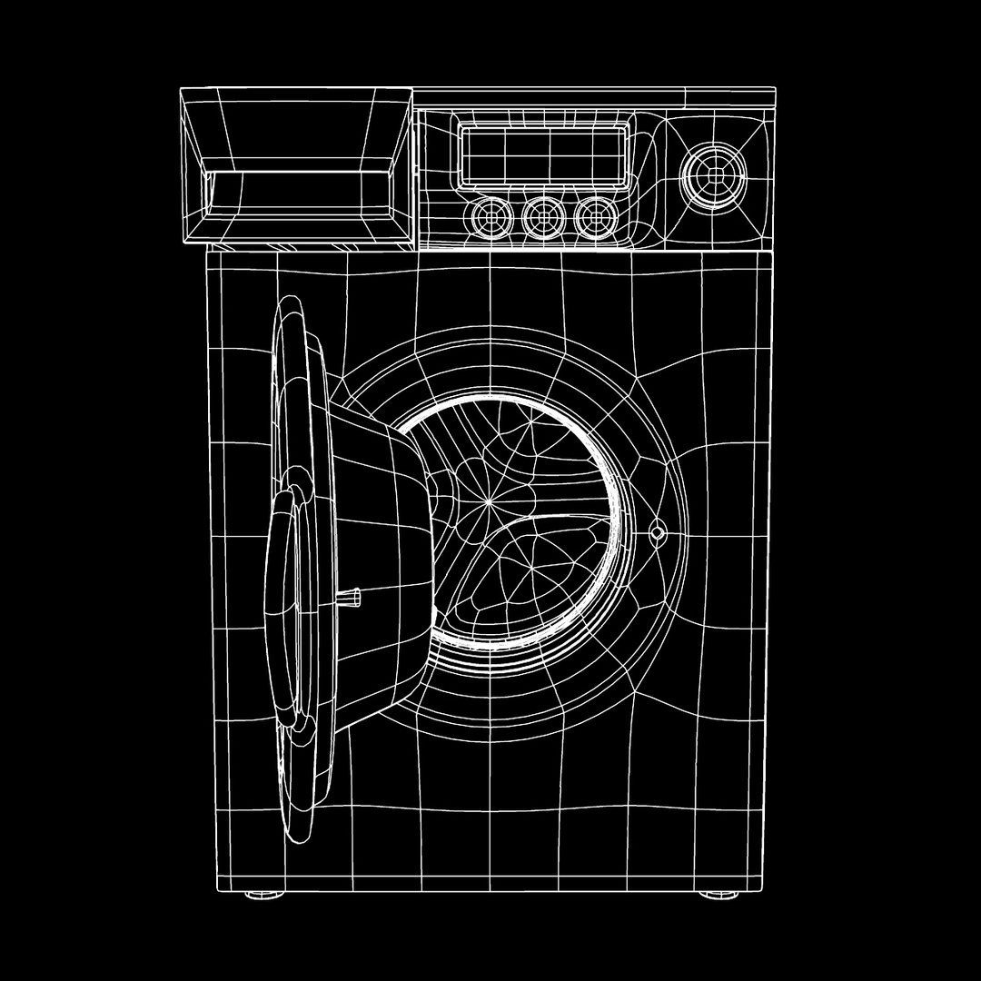 3d Washing Machine Model
