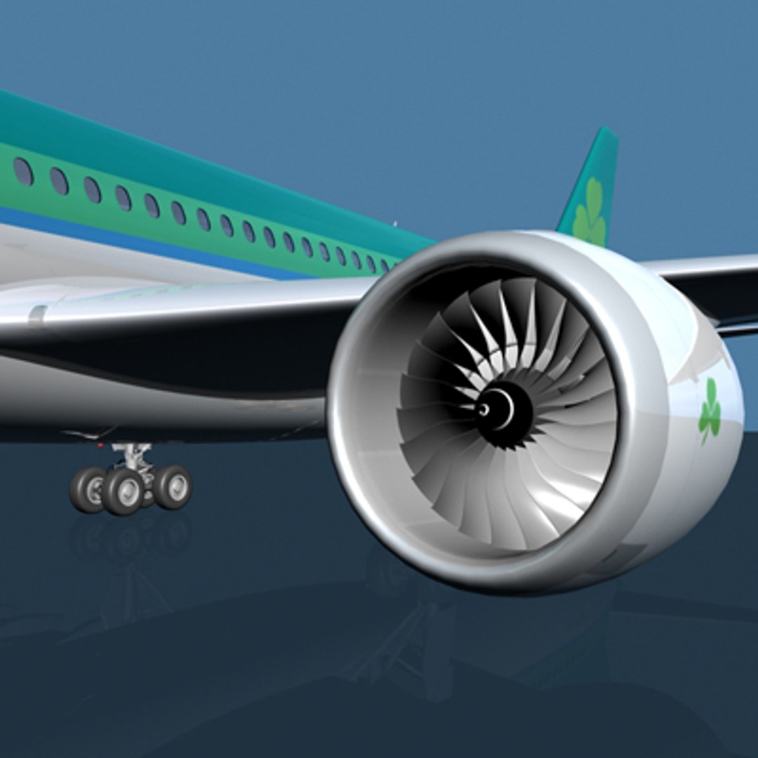 3d A350-800 Aer Lingus Model