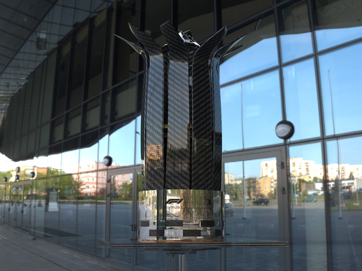 3D F1 British GP Carbon Award Trophy - Cinematic Model - TurboSquid 2524455