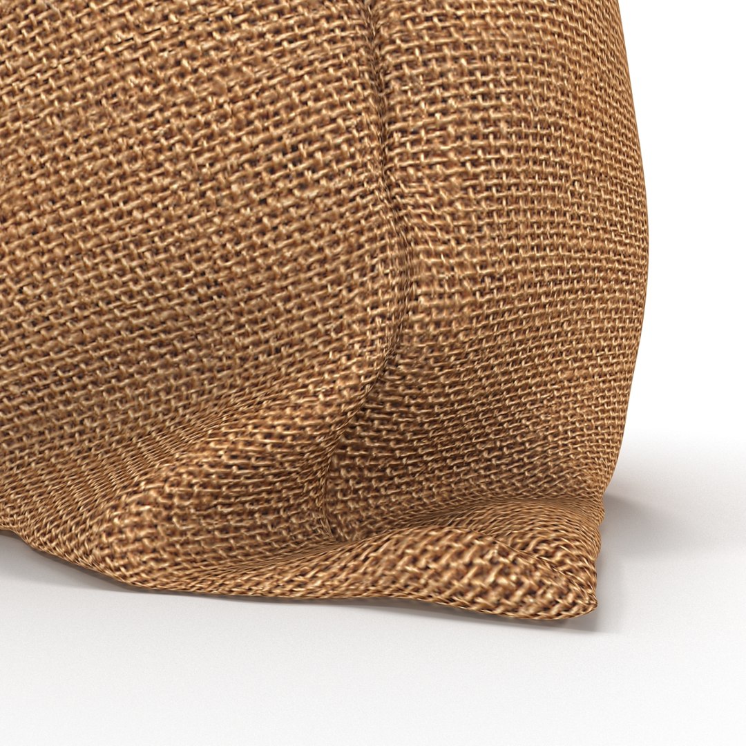 3d Money Bag 2 Dollar Model