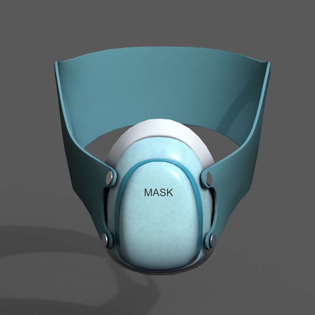 Gas mask model - TurboSquid 1575565