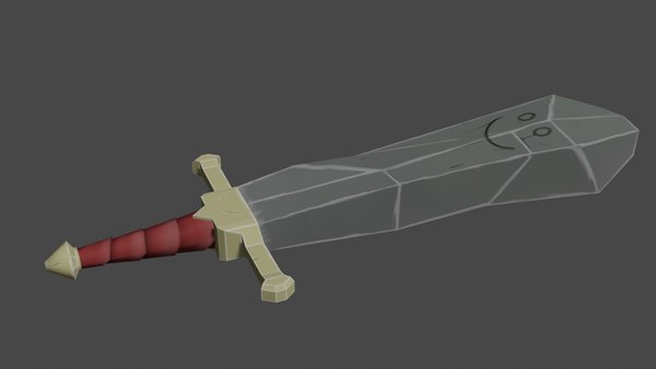 Free 3D Stone Sword - TurboSquid 1923087