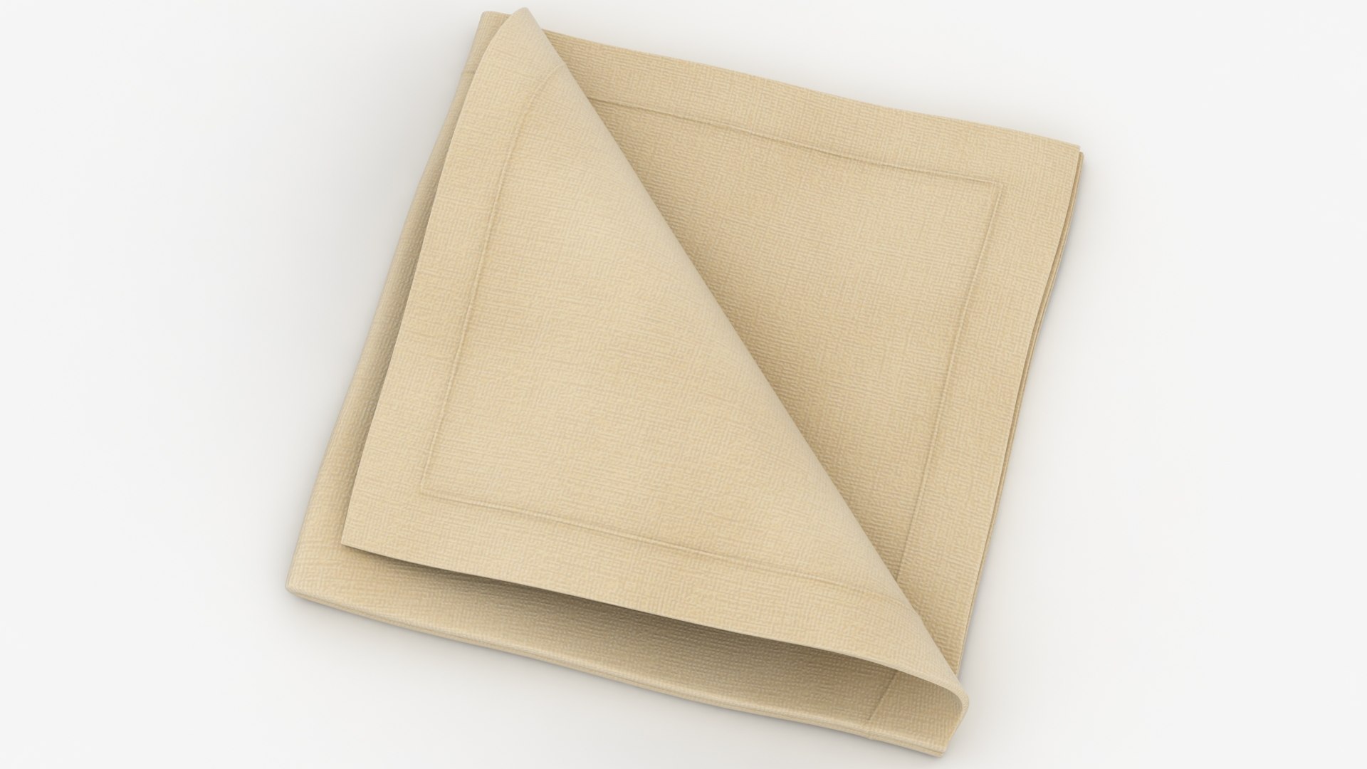 Realistic folded napkin 3D model - TurboSquid 1500982