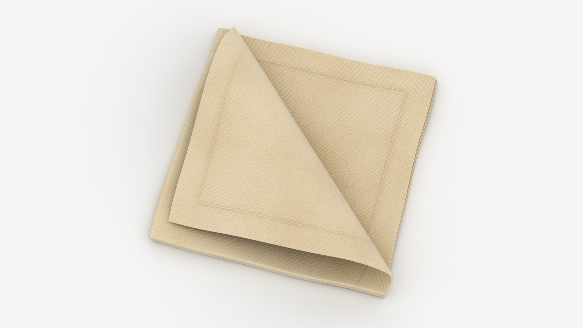 Realistic folded napkin 3D model - TurboSquid 1500982
