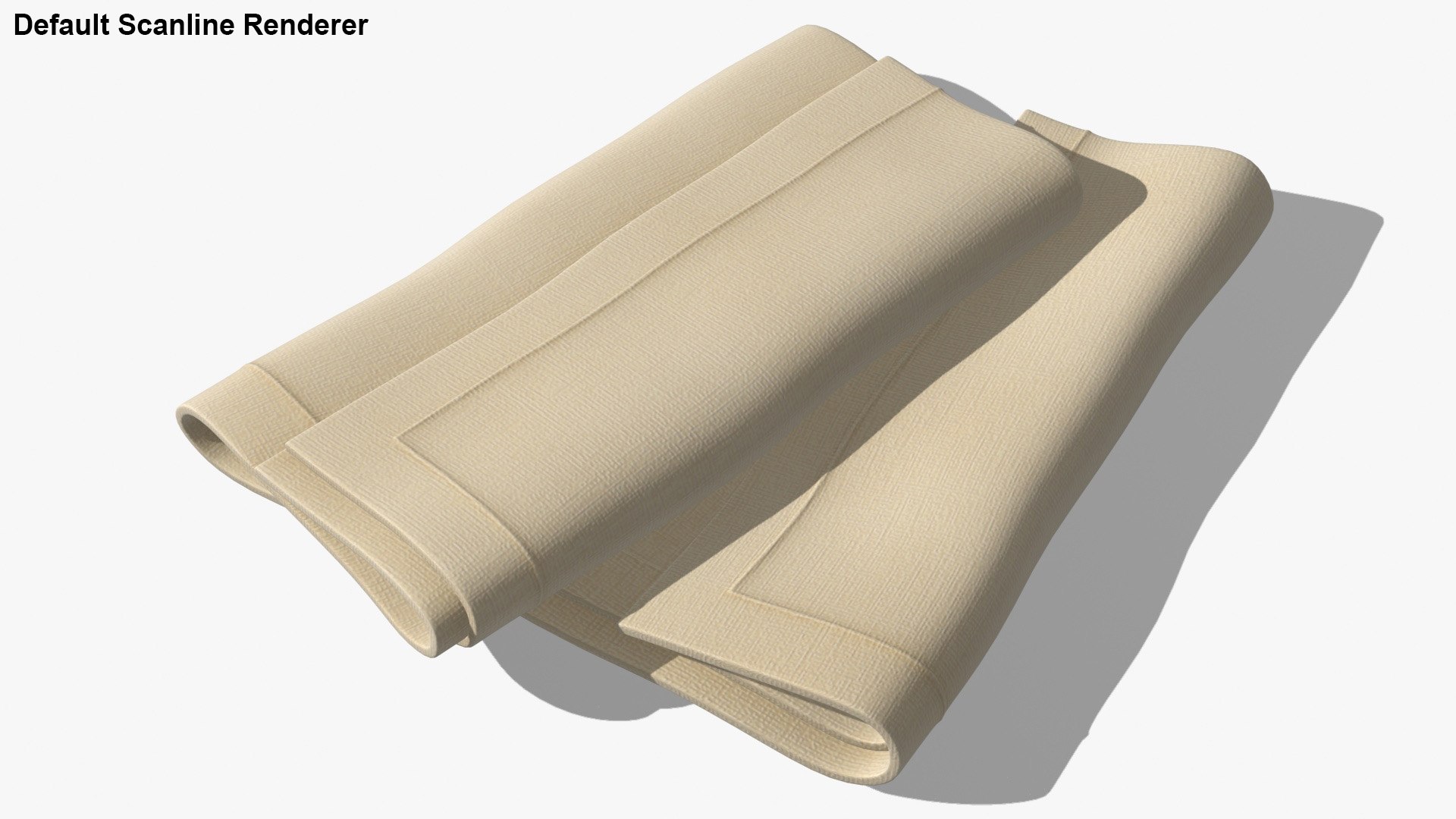 Realistic Folded Napkin 3D Model - TurboSquid 1500982