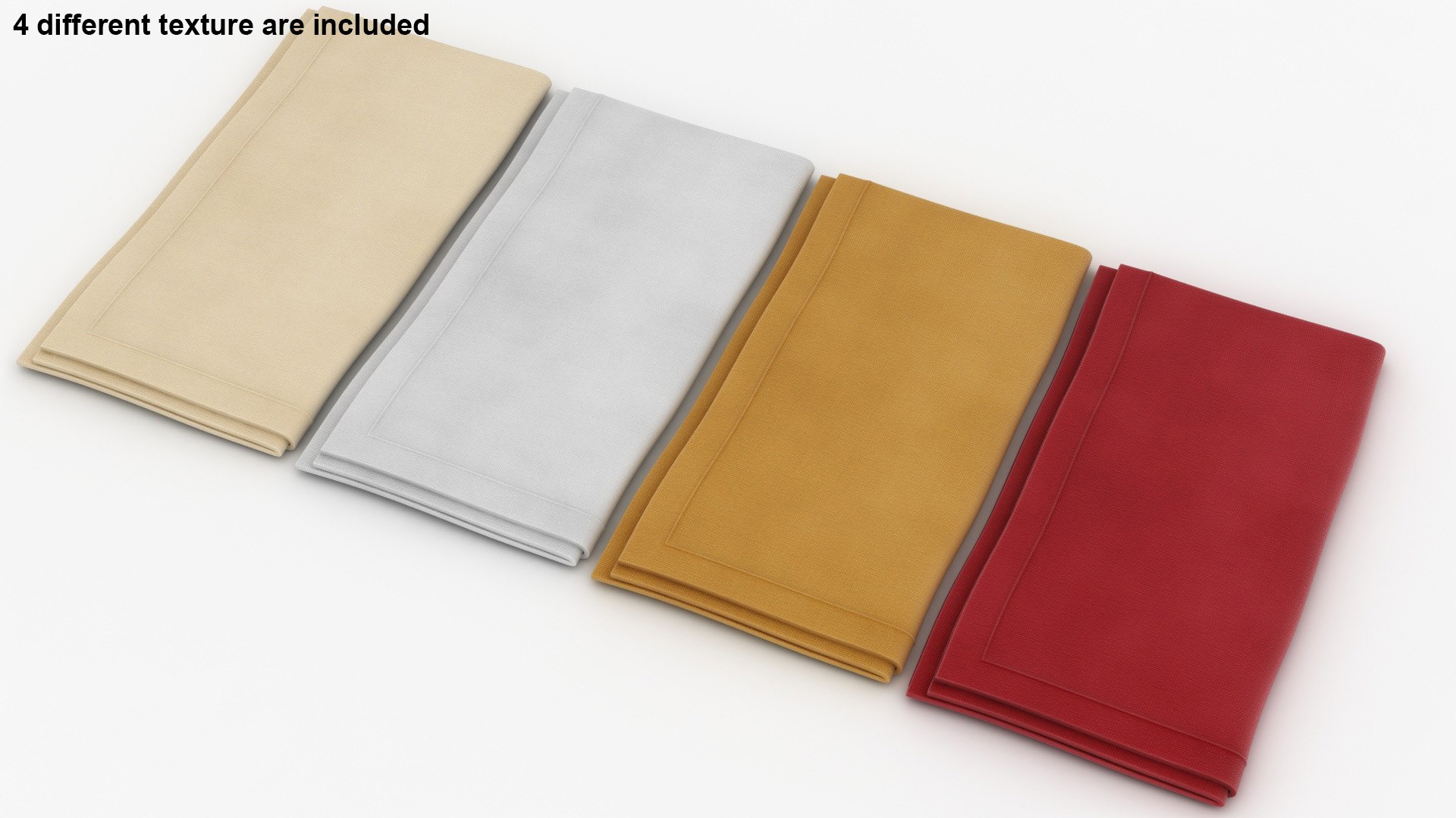 Realistic Folded Napkin 3D Model - TurboSquid 1500982