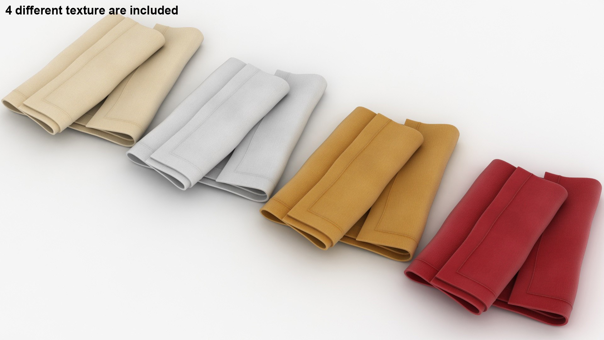 Realistic Folded Napkin 3D Model - TurboSquid 1500982