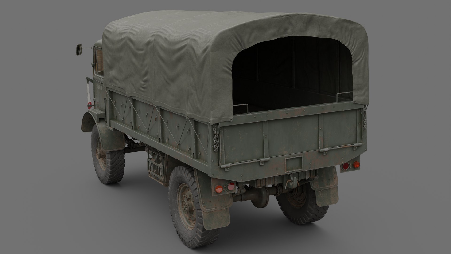 3D Bedford QL Truck PBR Model - TurboSquid 2289725