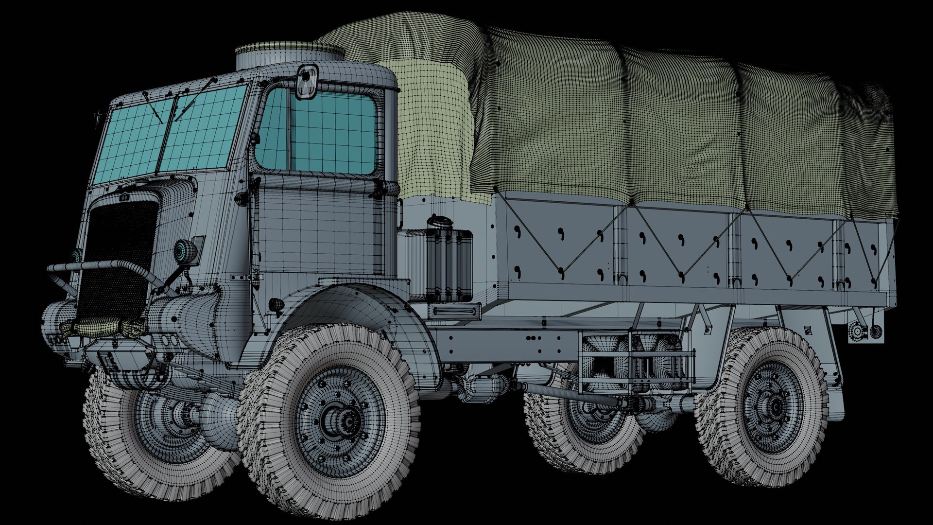 3D Bedford QL Truck PBR Model - TurboSquid 2289725