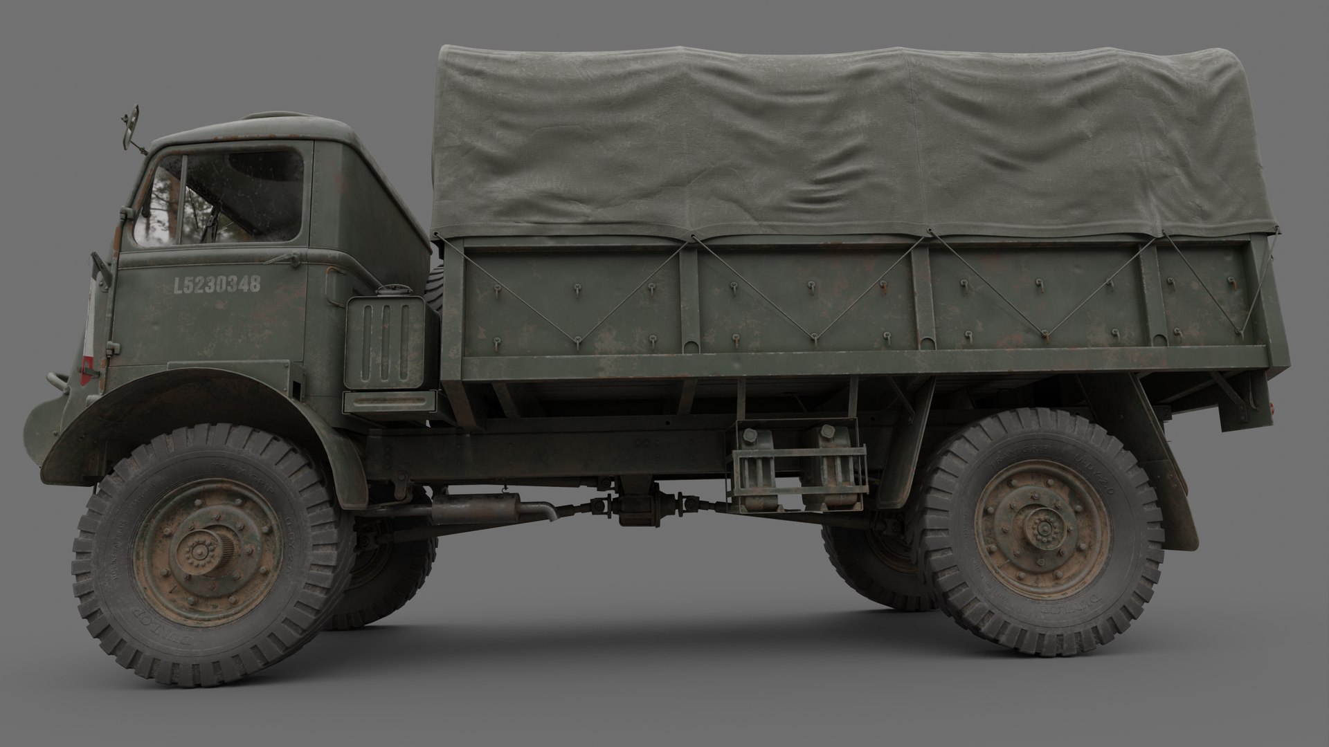 3D Bedford QL Truck PBR Model - TurboSquid 2289725