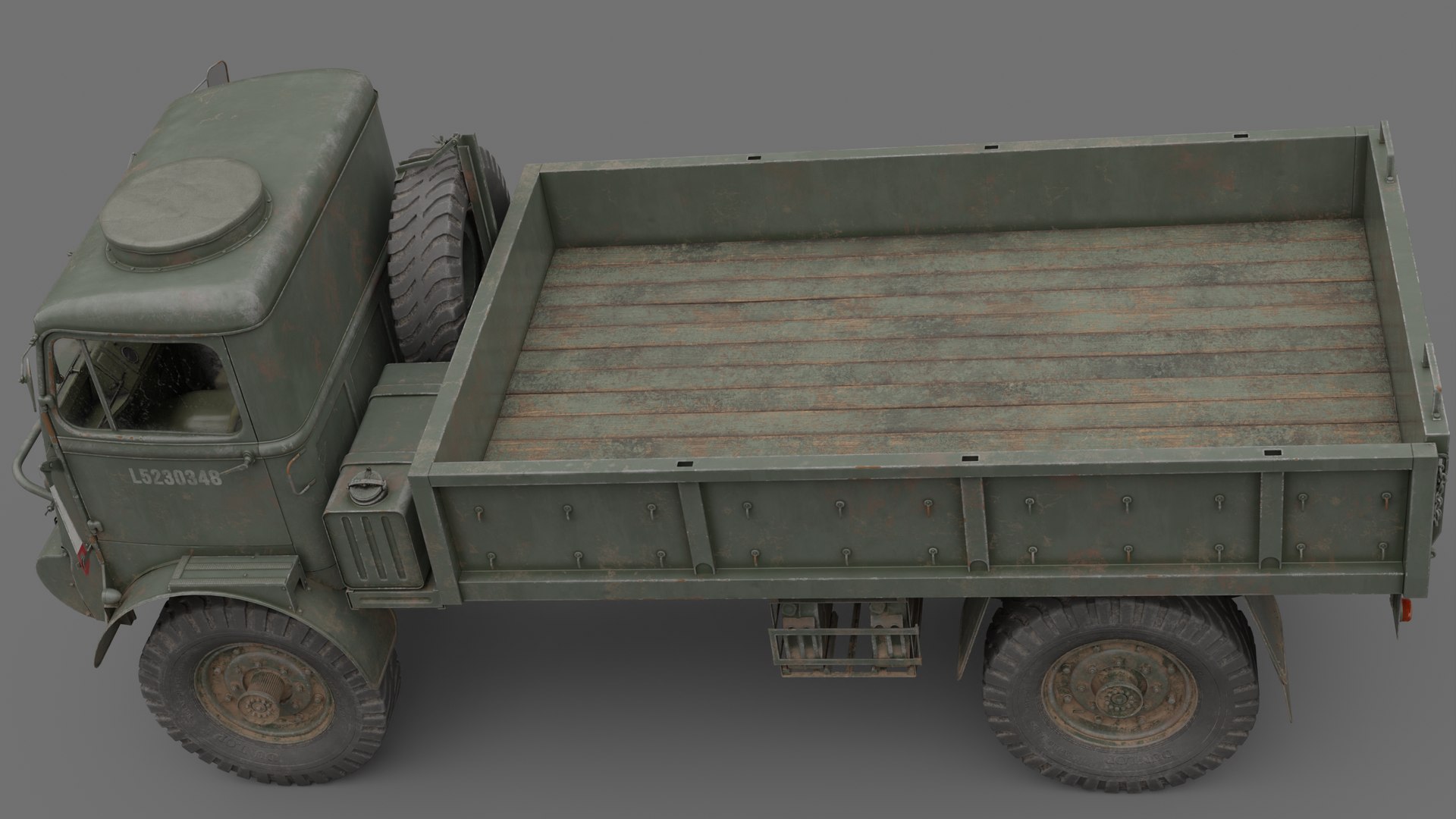 3D Bedford QL Truck PBR Model - TurboSquid 2289725