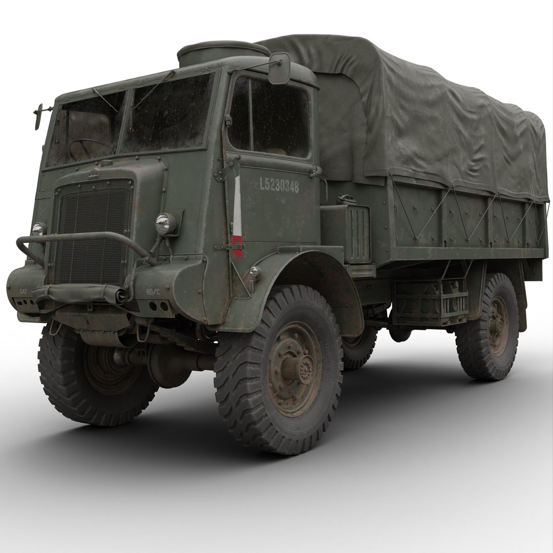 3D Bedford QL Truck PBR Model - TurboSquid 2289725