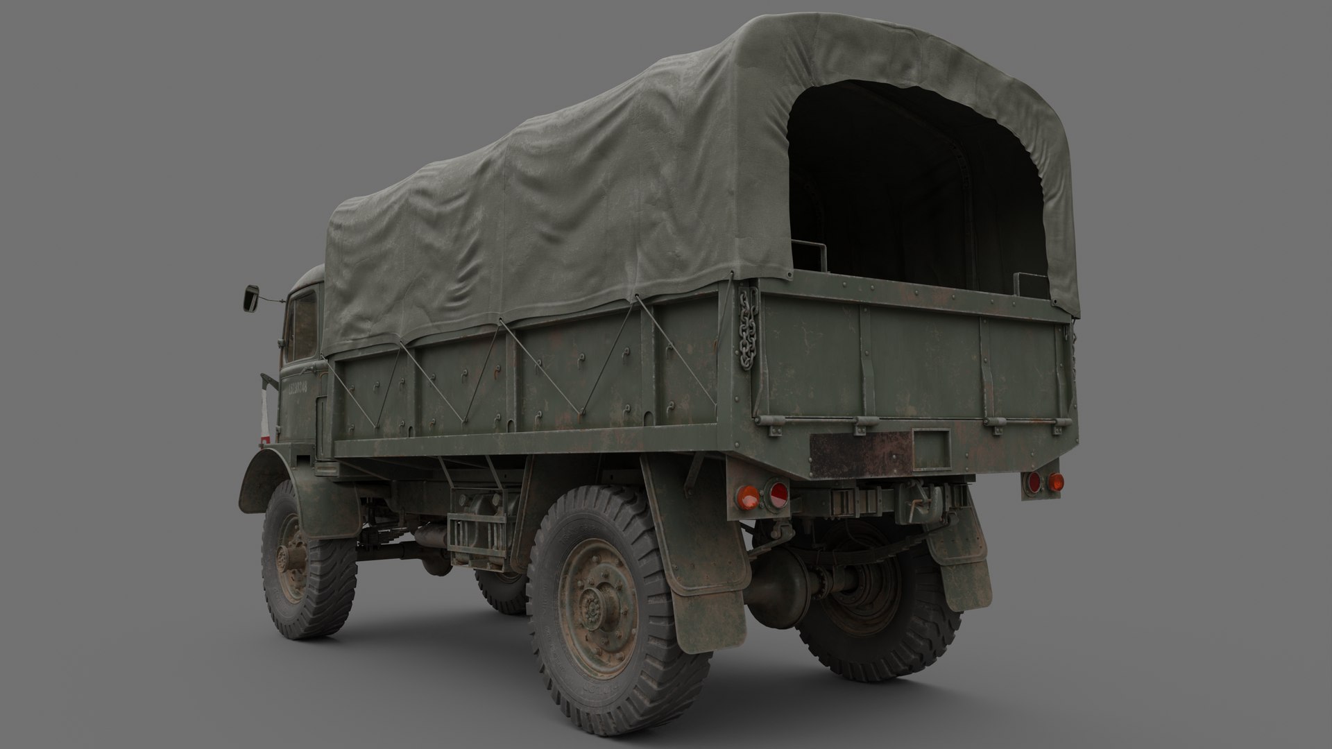 3D Bedford QL Truck PBR Model - TurboSquid 2289725