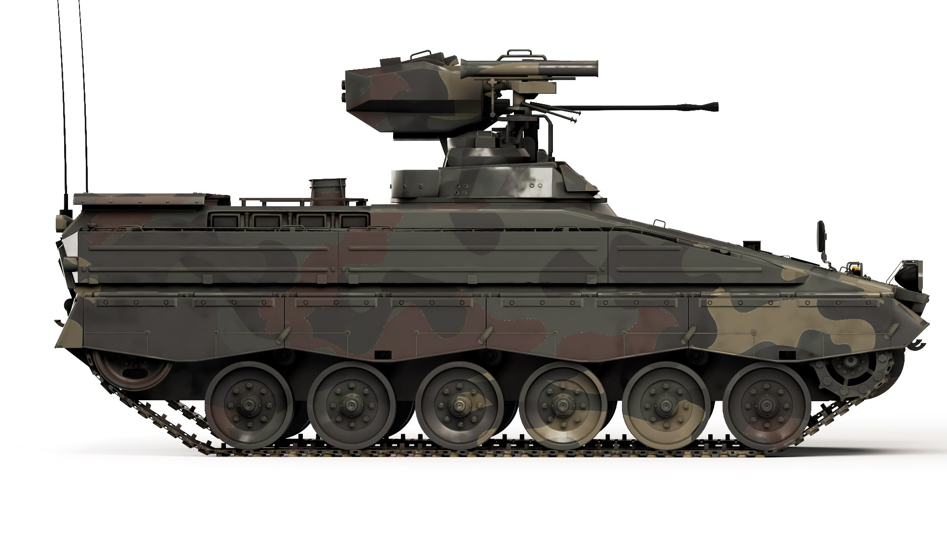 Marder 1A3 BMP 1989 3D Model - TurboSquid 2016663