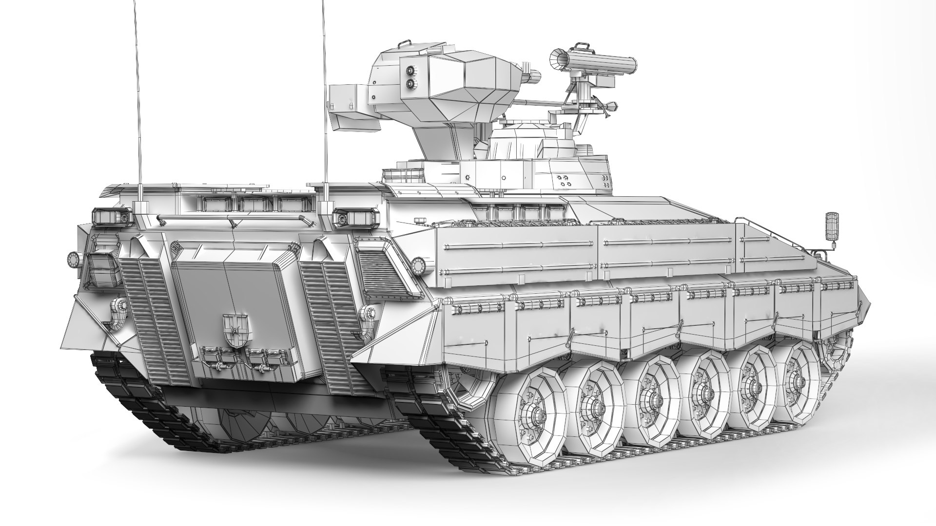 Marder 1A3 BMP 1989 3D Model - TurboSquid 2016663