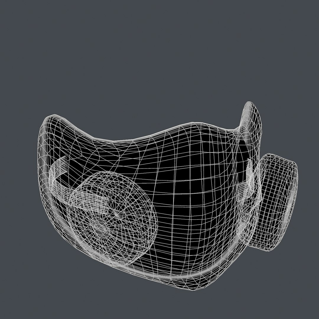 3D 3D Gas mask respirator scifi futuristic model model - TurboSquid 1718701