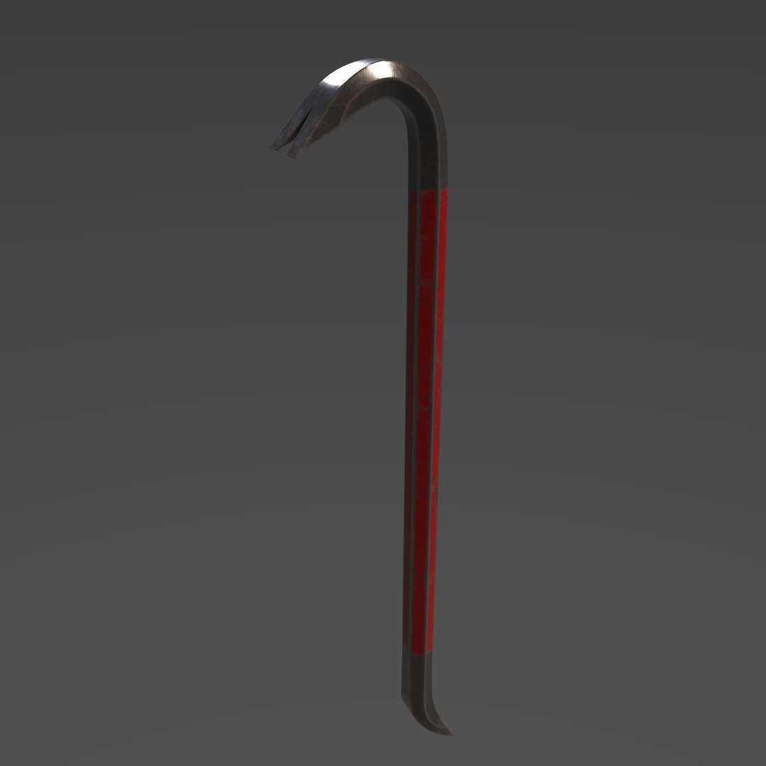 Crowbar Tool Industrial 3D - TurboSquid 1326420