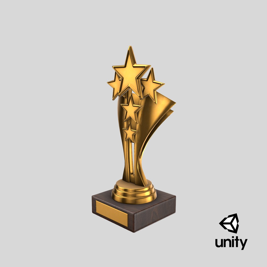Gold Trophy 5 3D Model - TurboSquid 1414270
