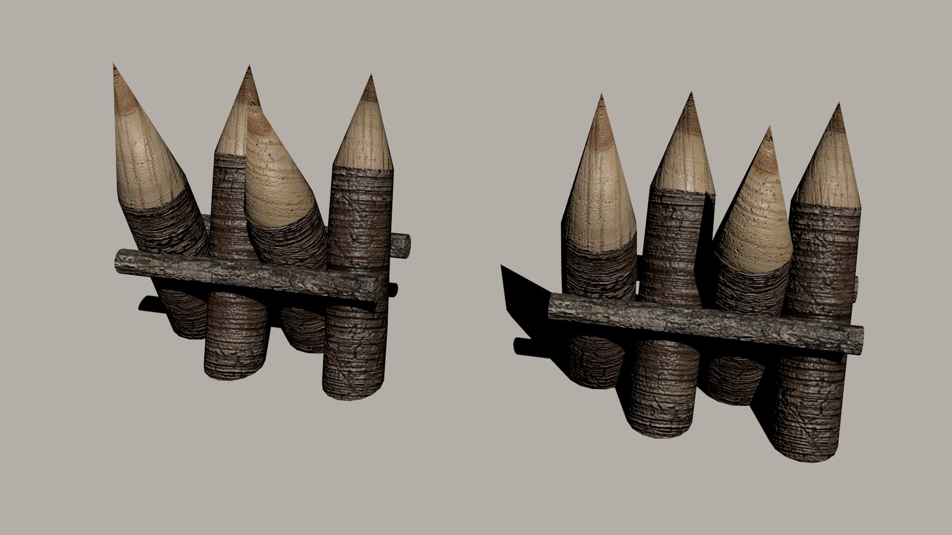 3d Spike Wall Model