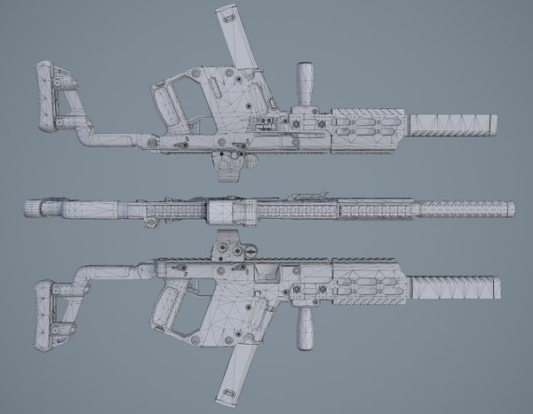 SMG 크리스 벡터 3D 모델 - TurboSquid 1614253