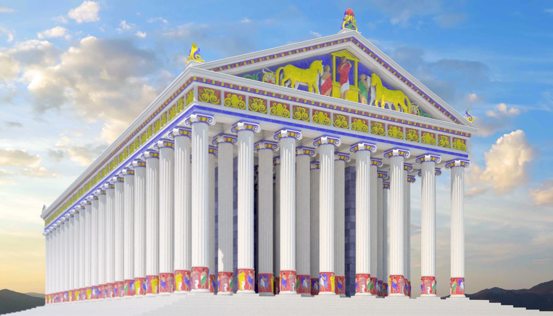 3d Ancient Temple Artemis Model