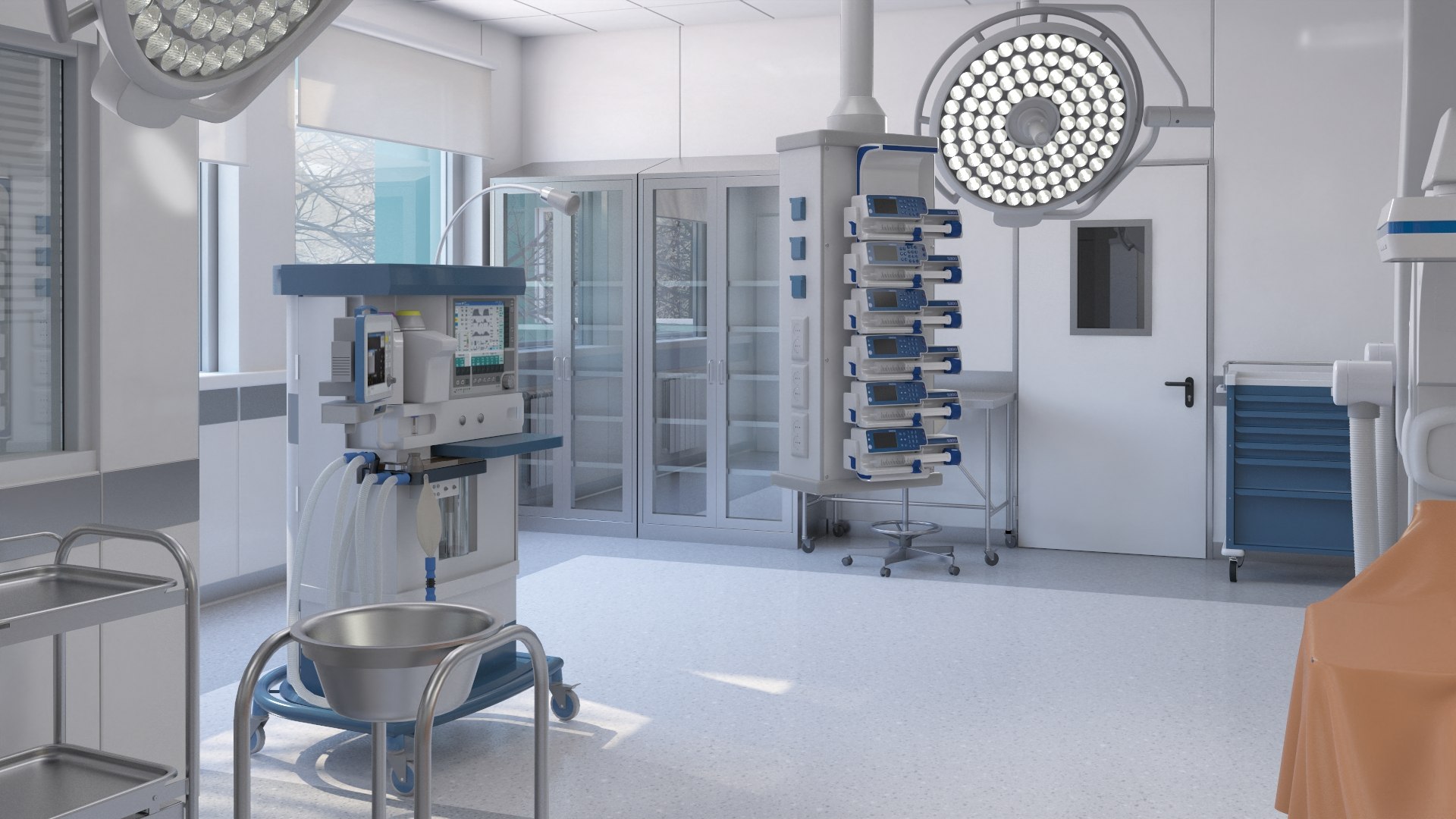 Operating Room 2 3D - TurboSquid 2013157