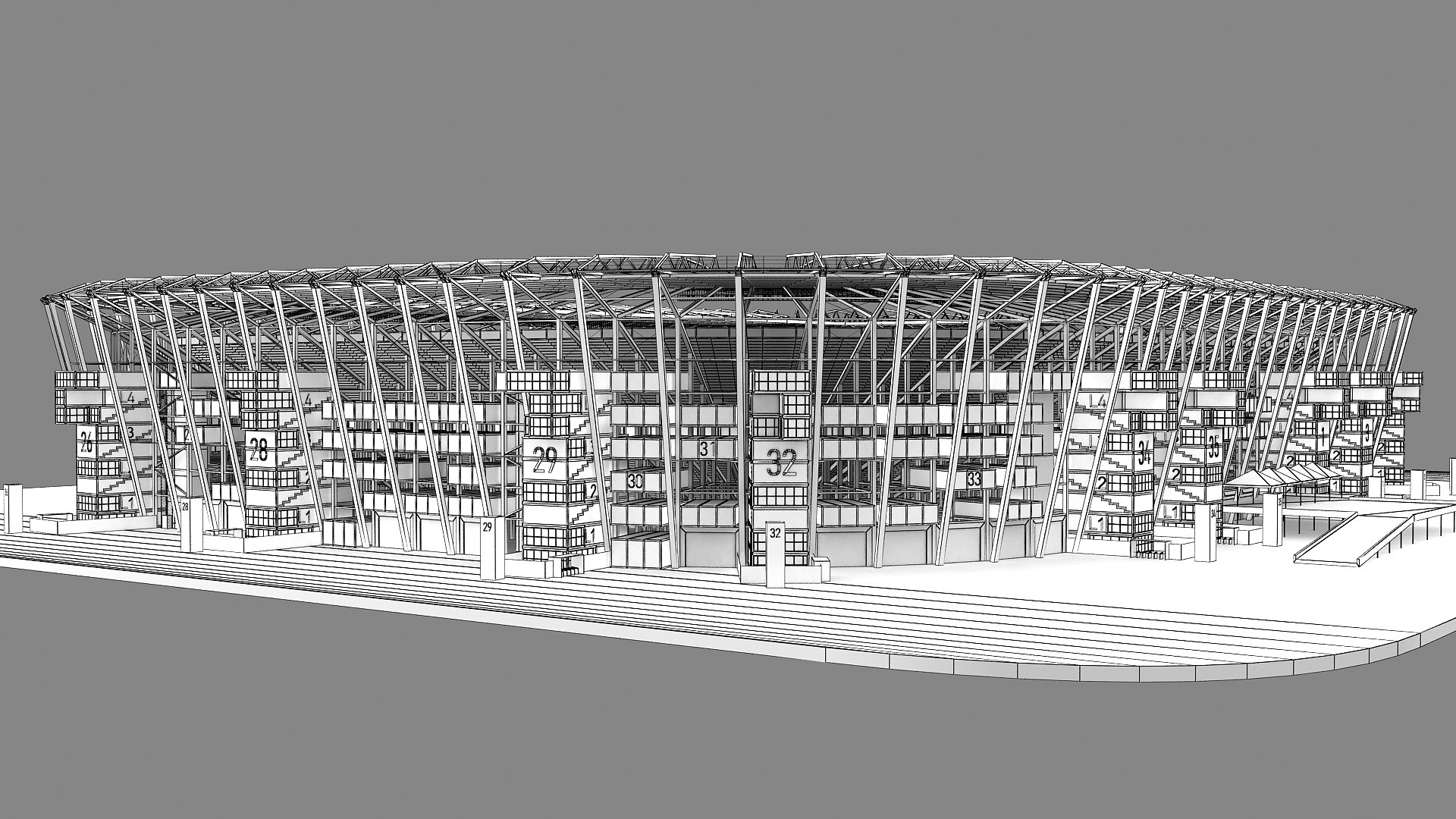 Stadium 974 Qatar 3D model - TurboSquid 1885980