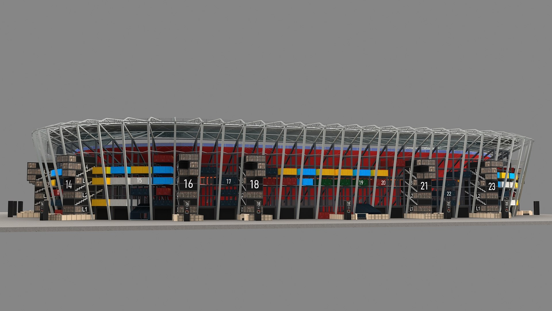 Stadium 974 Qatar 3D model - TurboSquid 1885980