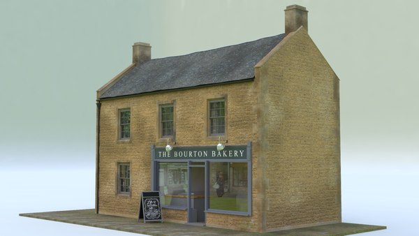 3D bakery cottage cotswold model - TurboSquid 1707016