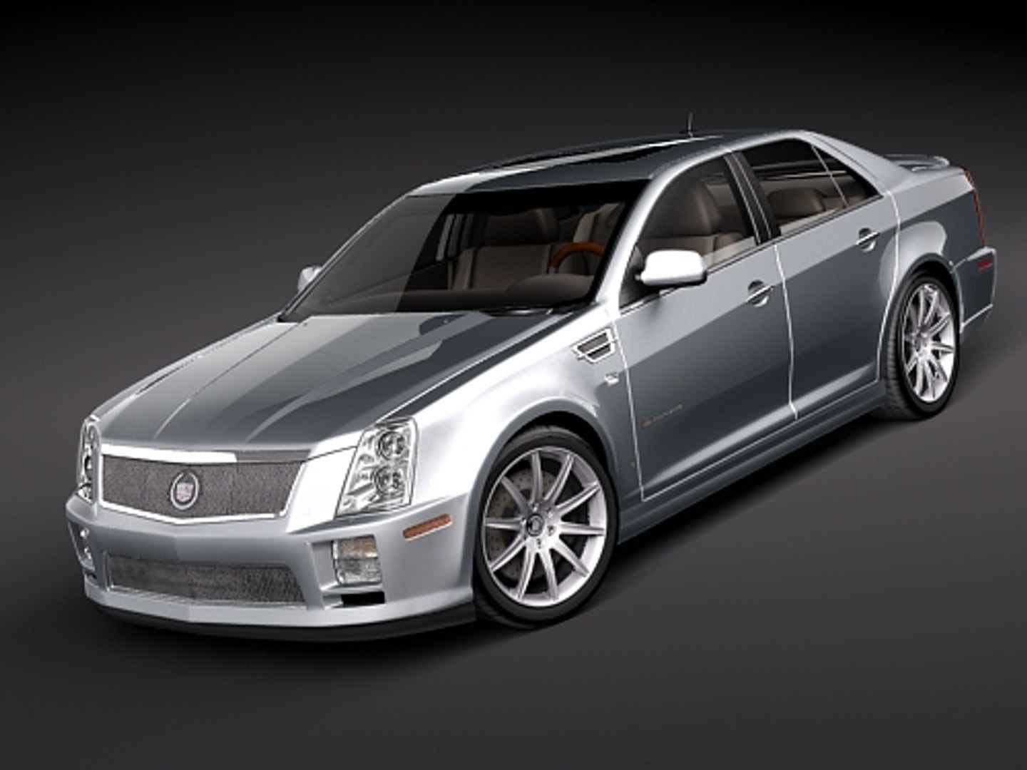 cadillac sts v sts-v 3d model