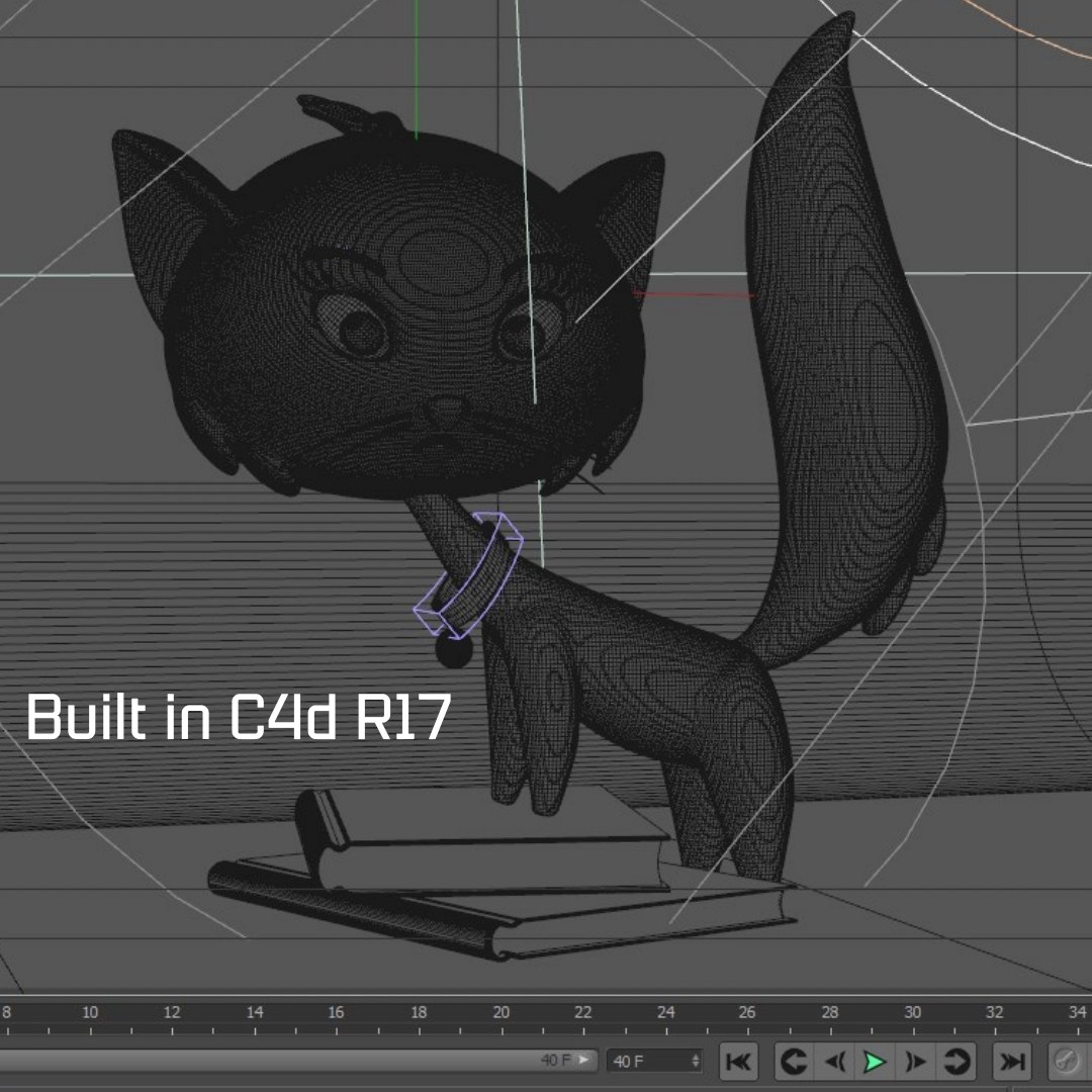 3D Model Adorable Cat Animation - TurboSquid 1579255