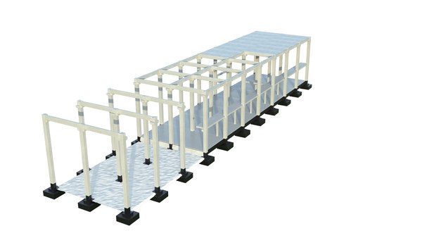 modelo 3d Concrete hall structure - TurboSquid 2000930