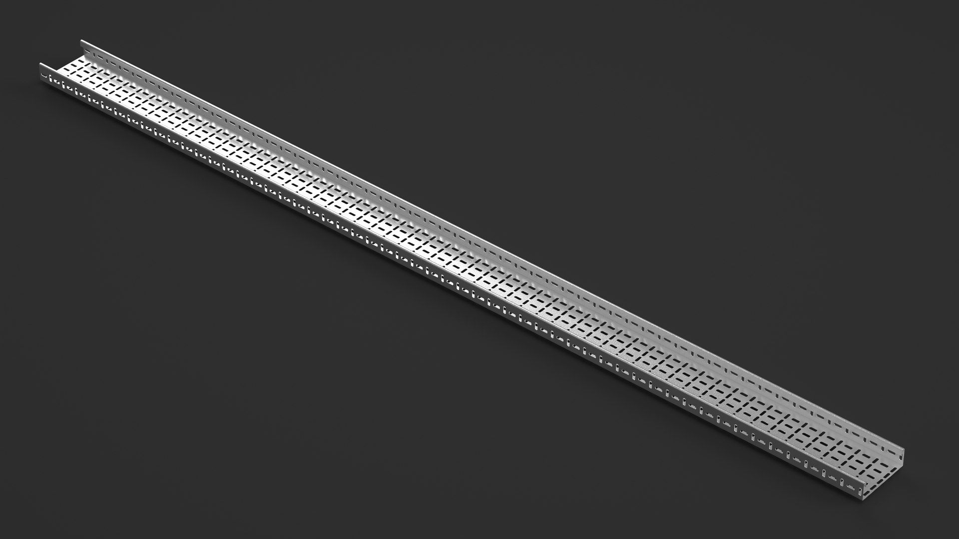 3D Cable Tray Straight Line - TurboSquid 2149000